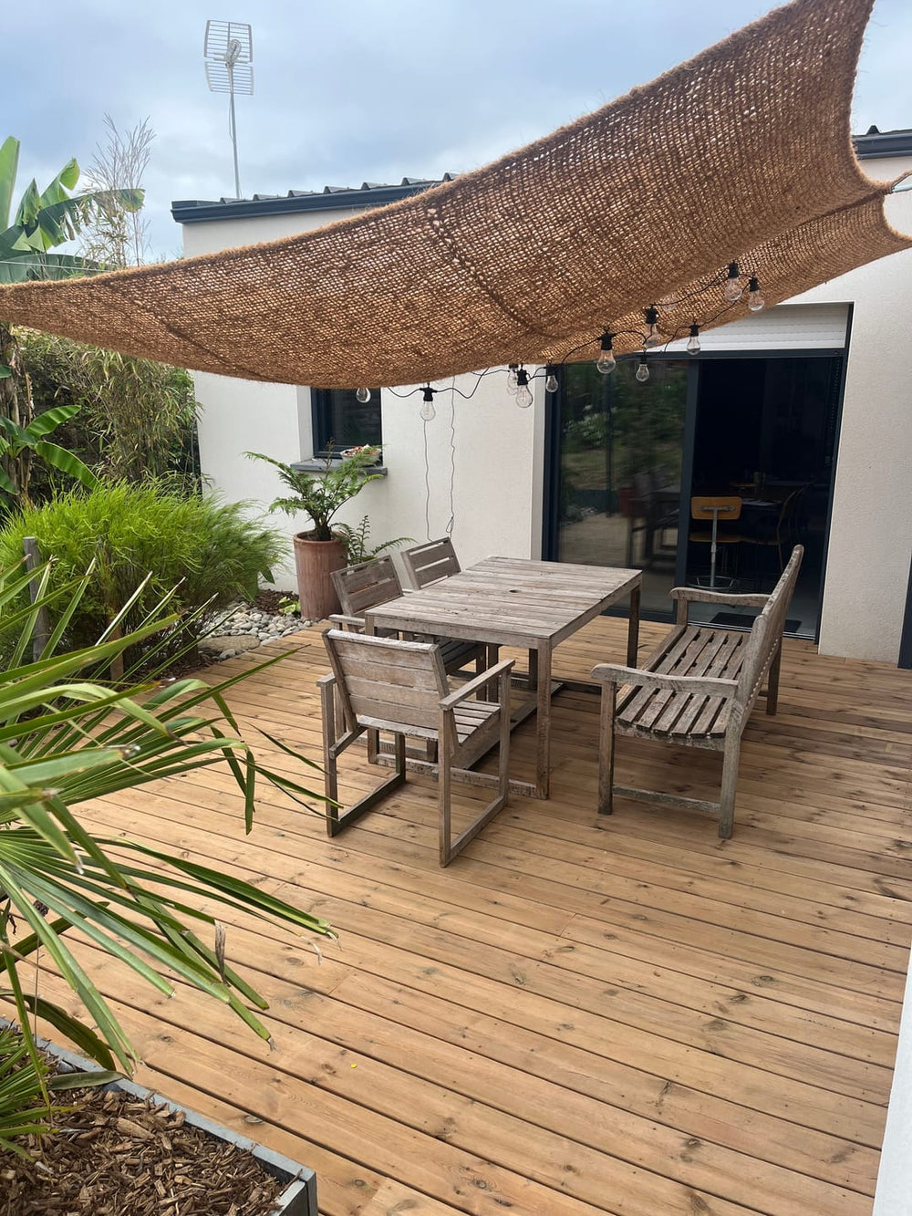 Voile d'ombrage en fibre de coco | 100% Naturelle